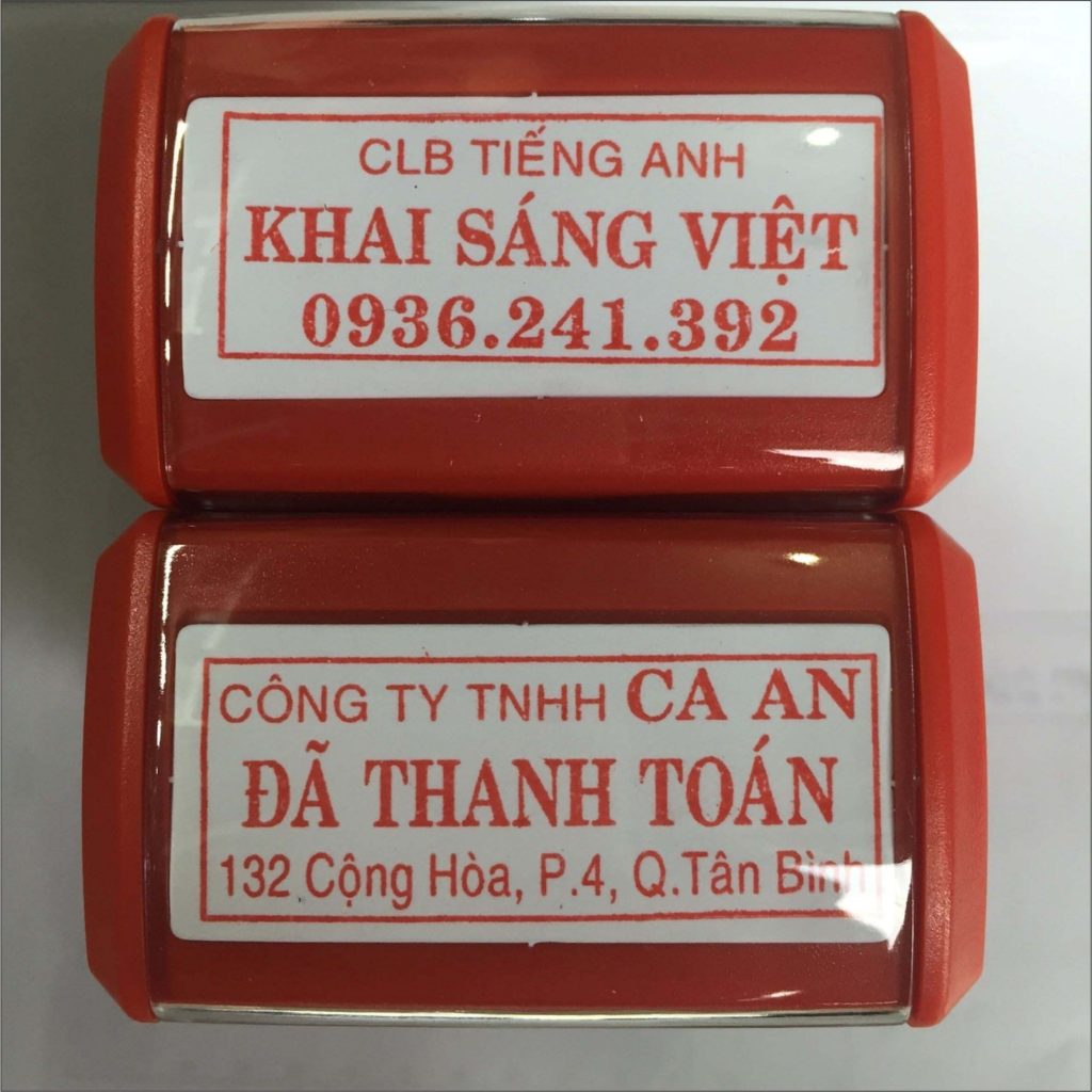 KHẮC DẤU CÁ NHÂN, CÔNG TY - Thiết kế bảng hiệu uy tín